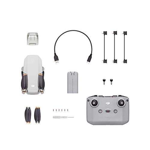 DJI Mini 2 Ultralight & Foldable Drone Quadcopter with Remote Controller - Gray (Renewed)