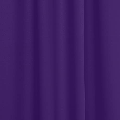 AK TRADING CO. 10 feet x 10 feet Purple Polyester Backdrop Drapes Curtains Panels with Rod Pockets - Wedding Ceremony Party Home Window Decorations (DRAPE-5x10-PURPLE)