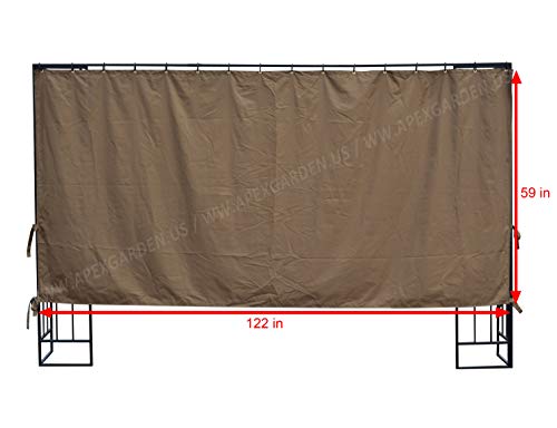 APEX GARDEN 10 ft Privacy Panel (Side Wall Panel Only) (Polyester, 122" (L) (2/3 Length))