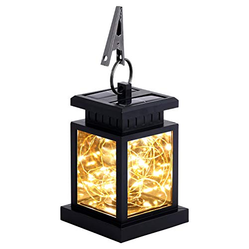 Solar Lanterns Outdoor Hanging Waterproof, 30 LED Decorative String Fairy Lamps Solar Table Lamps Outdoor Garden Lights for Patio Landscape Yard (1 Pack)