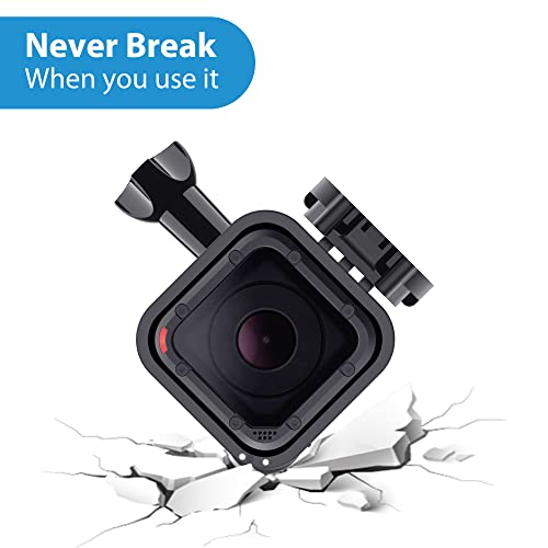 Frame Mount Housing Case for GoPro Hero 5 Session, Hero 4 Session, Upgrade Protective Housing Frame Shell Mount Holder with Buckle & Thumb Screw for GoPro Hero 5/4 Session