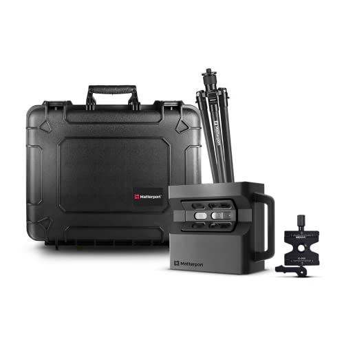 Matterport Pro2 Camera Travel Small Hard Case Bundle - High Precision 360 Virtual Tours, 4K Photography, 3D Mapping, & Digital Surveys - Includes Pro2 Camera, Tripod, Clamp, and 20â Portable Hard Case
