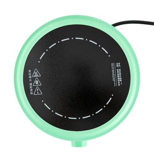 800W/110V Induction Cooktop Stove Electric Mini Stove Induction Burner Hot Plate, Portable Induction Burner Countertop Water Stove for Boiling Water, Making Tea and Coffee, Adjustable Power (green)
