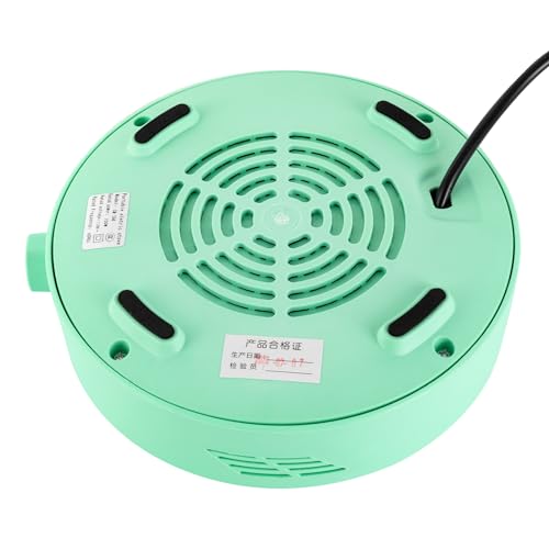 800W/110V Induction Cooktop Stove Electric Mini Stove Induction Burner Hot Plate, Portable Induction Burner Countertop Water Stove for Boiling Water, Making Tea and Coffee, Adjustable Power (green)
