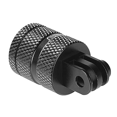 HSU Aluminum 1/4 inch 20 Camera Mount, 360 Degree Rotation Tripod Adapter Fits GoPro Hero, Sony, Xiaomi AKASO Camparki Action Cameras and Other Standard 1/4 Accessories