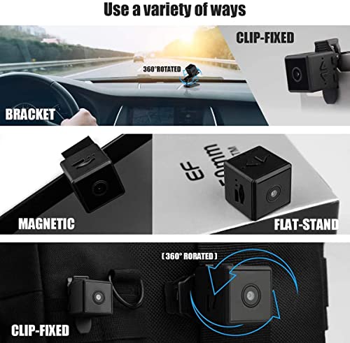 Mini Spy Camera Wireless Hidden Camera Portable Small Camera with Motion Detection and Night Vision Nanny Cam no WiFi Security Camera Pet Camera for Cat/Cop cam