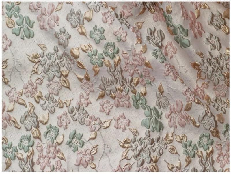 XMTXZYM 2 Meter Yarn Dyed Jacquard Fabric Home Decoration Sewing Materials