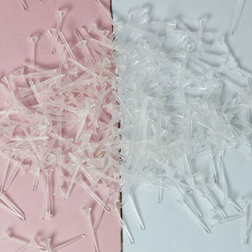 ITROLLE 300pcs Mini Plastic Pin Stakes for Figurines Miniature Fairy Garden to Decorate Terrarium Bonsai Cactus Moss Landscape