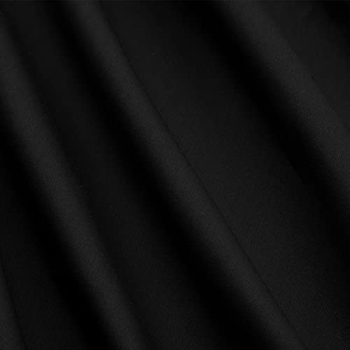 LimoStudio 10' x 20' (W x H) Photo Video Studio Seamless Solid Black Screen Muslin Backdrop Photo Studio Background, AGG1601