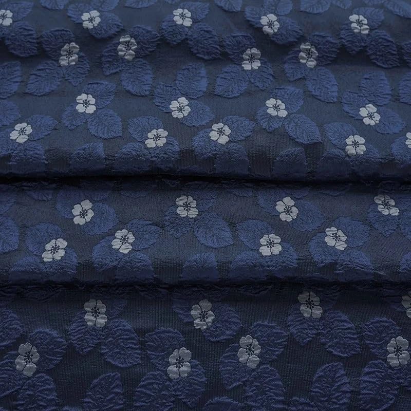 XMTXZYM 2 Meter Embossed Yarn Dyed Jacquard Fabric Women's Spring Autumn Elegant Dress Decorative Making Fabric