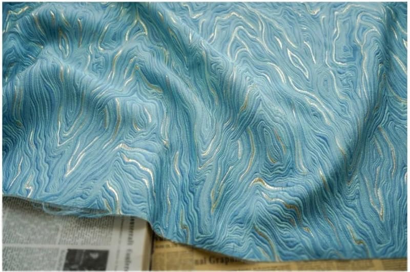 XMTXZYM 2 Meter Yarn Dyed Jacquard Fabric Retro Palace Style Dress DIY Sewing Fabric