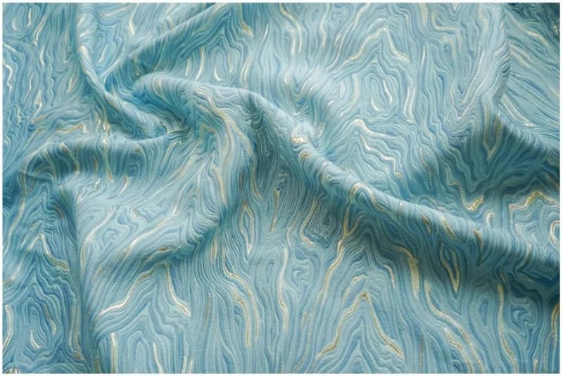 XMTXZYM 2 Meter Yarn Dyed Jacquard Fabric Retro Palace Style Dress DIY Sewing Fabric