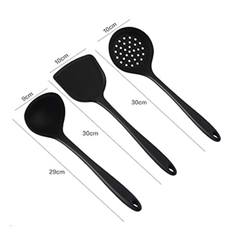IRSHI LMMDP Silicone Skimmer Soup Spoon Non-Stick Heat-Resistant Soup Ladle Kitchen Utensil Tool