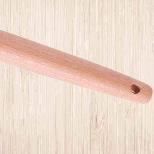 LMMDP Beech Silicone Kitchen Tools Set Cooking Tools Utensils Set Spatula Shovel Soup Spoon with Wooden Handle Special Heat-resistant Design