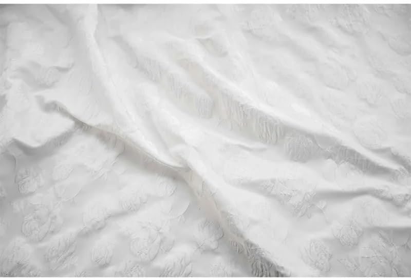 XMTXZYM 2 Meter Yarn Dyed Jacquard Fabric Women's Spring Autumn Dress Decorative Sewing Fabric