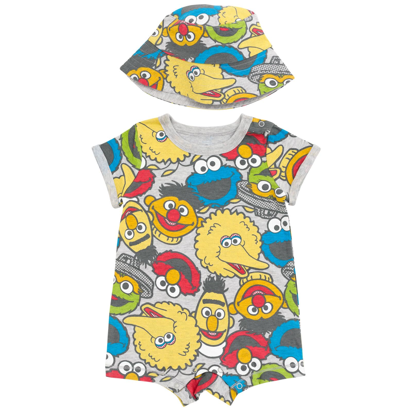 Sesame Street Elmo Baby Boys Romper & Sunhat Set Red 24 Months