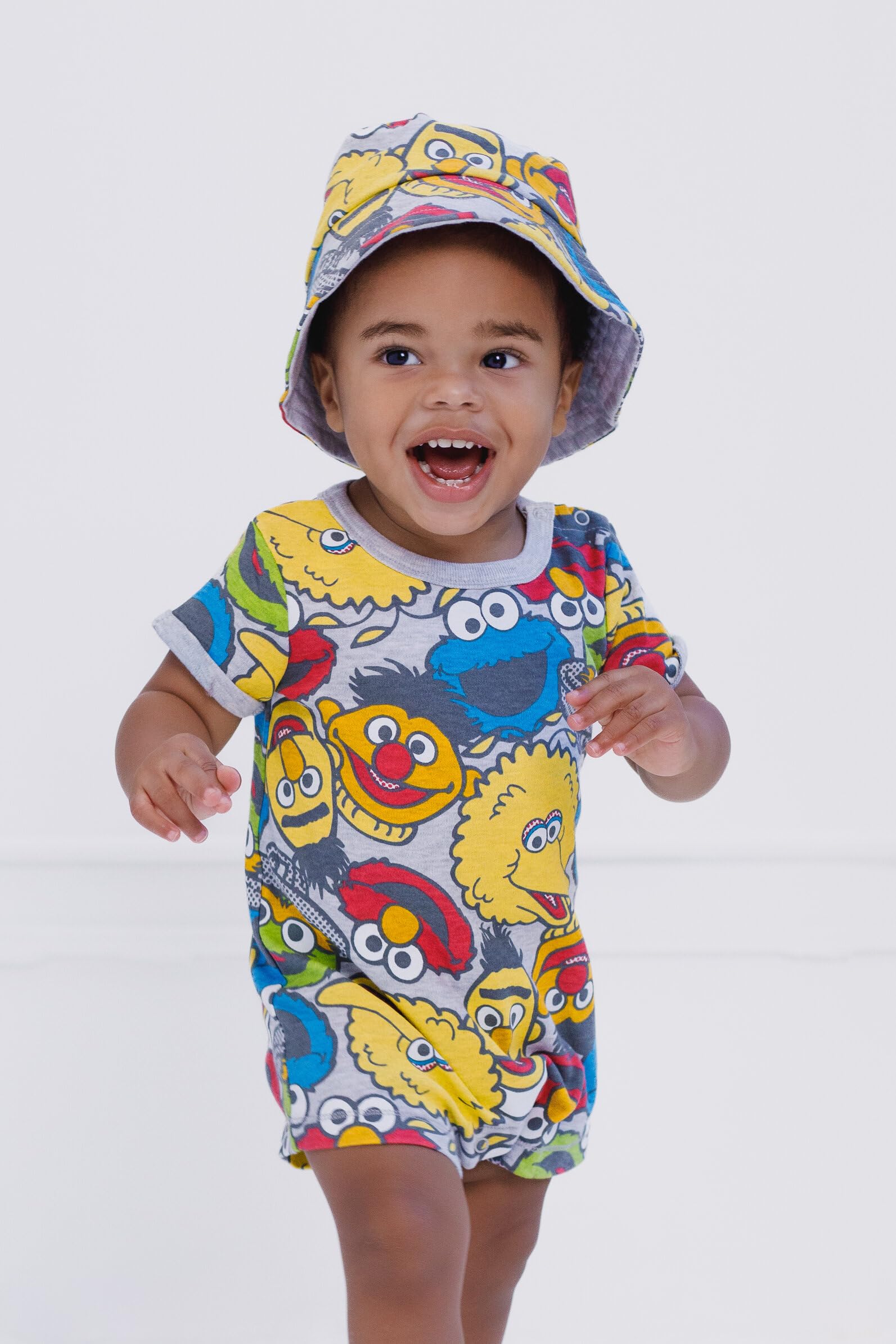 Sesame Street Elmo Baby Boys Romper & Sunhat Set Red 24 Months