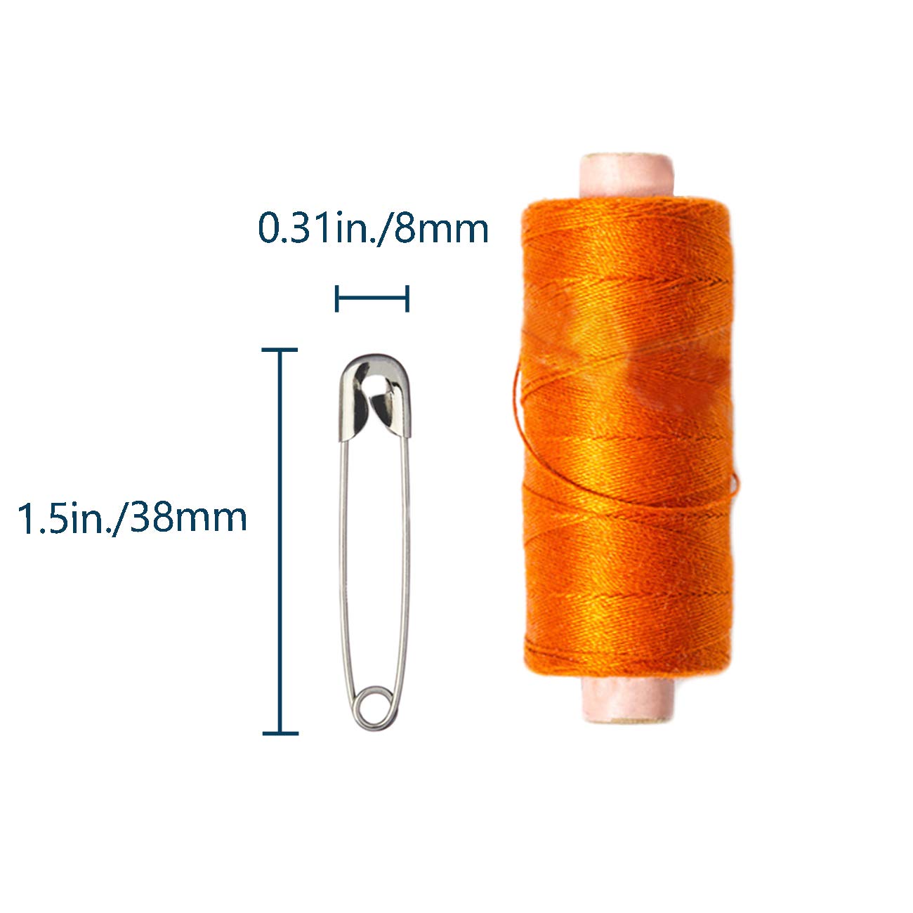 500 Pack Safety Pin,1.5Inch/38mm Safety Pins Bulk,Safety Pin Size 2,Small Safety Pins with a Convenient Box,Safety Pins for Clothes Home Office