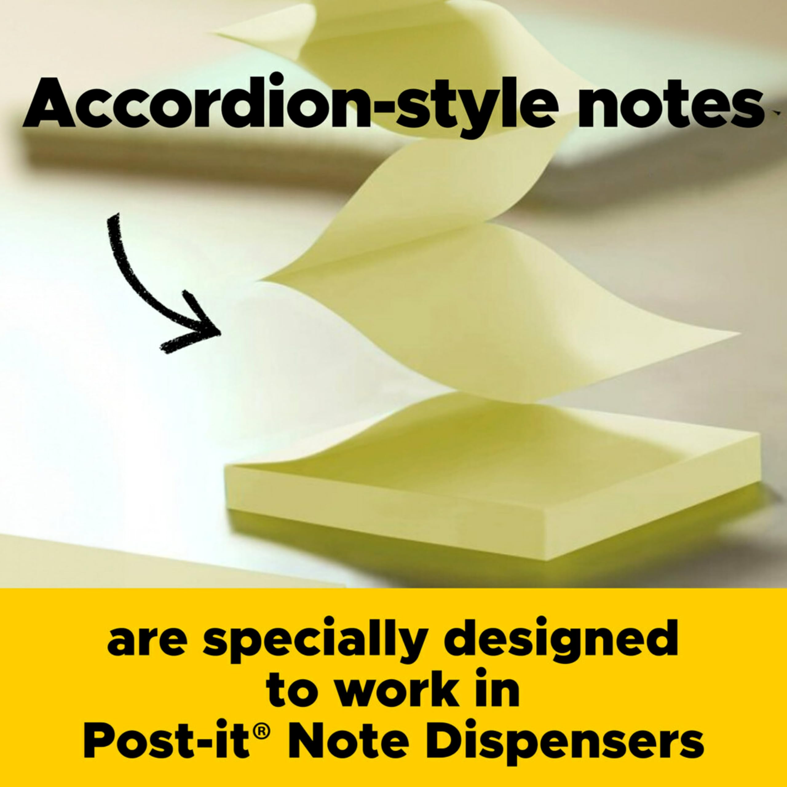 Post-it Super Sticky Pop-up Notes, 4 in x 4 in, 5 Pads, 2x the Sticking Power, Canary Yellow, Recyclable (R440-YWSS)