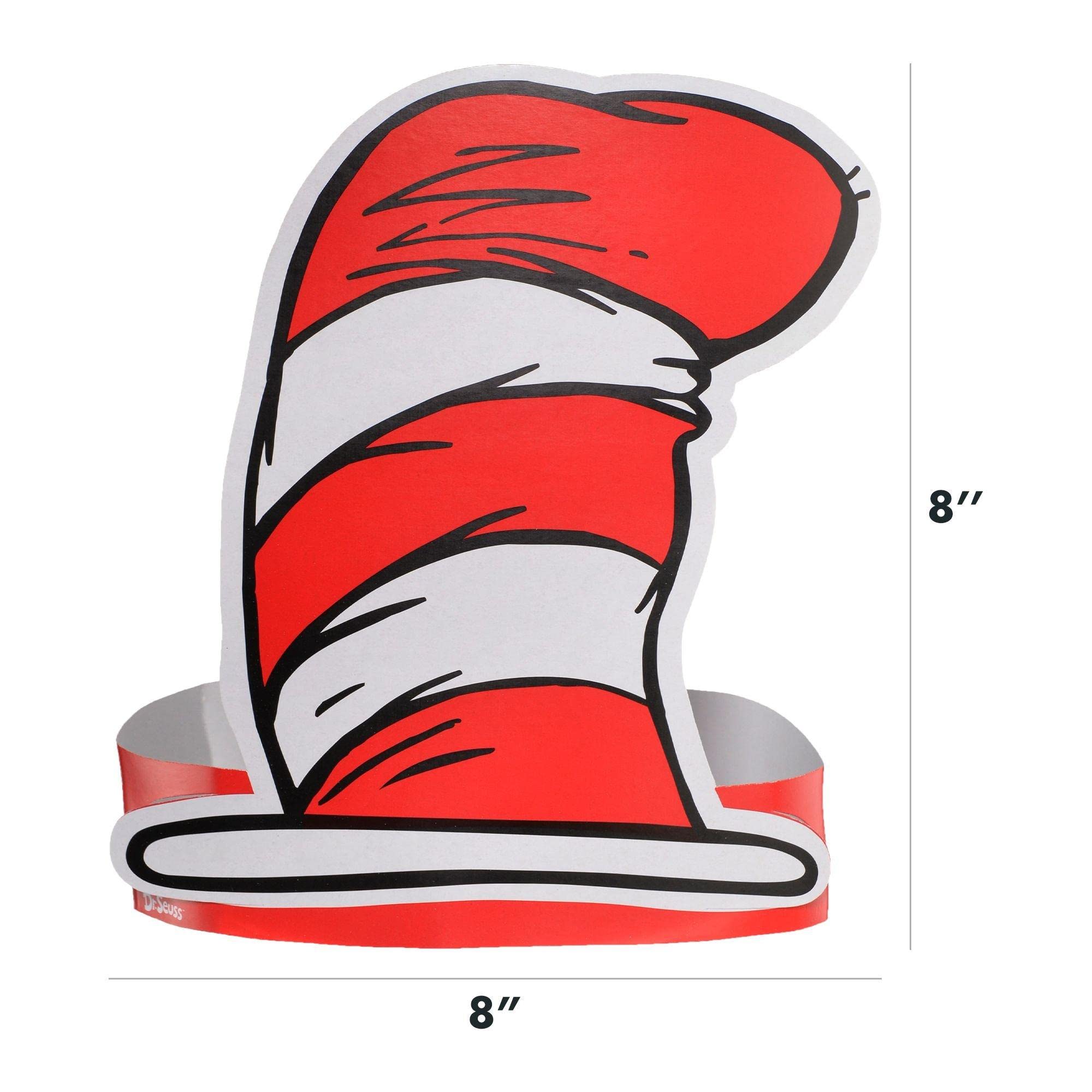 amscan Dr. Seuss Party Hats | 8" x 7.9" | 36 Pcs
