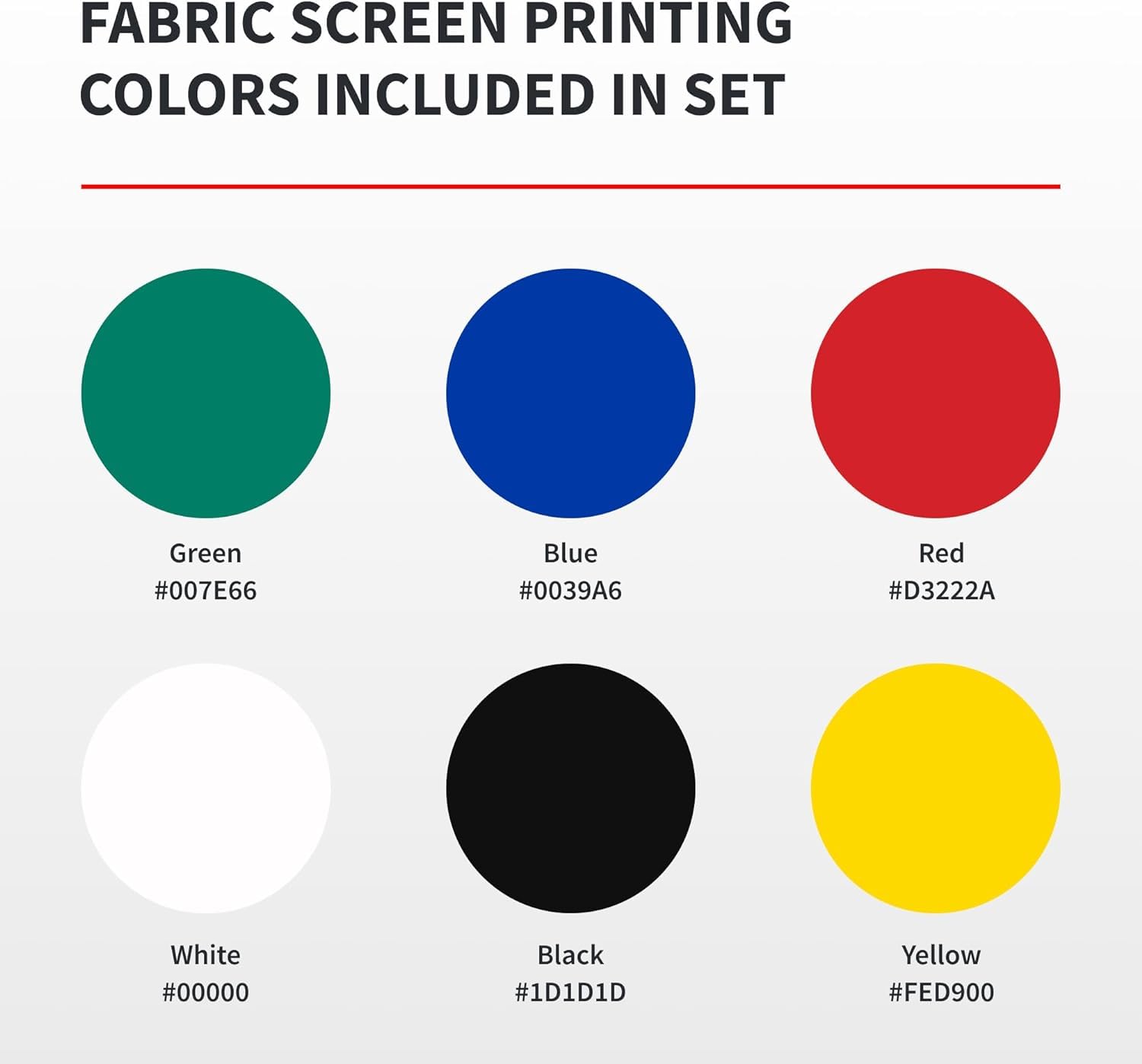 Speedball Fabric Screen Printing Ink Starter Set, 6-Colors, 4-Ounce for T-Shirt and Silkscreen Printmaking