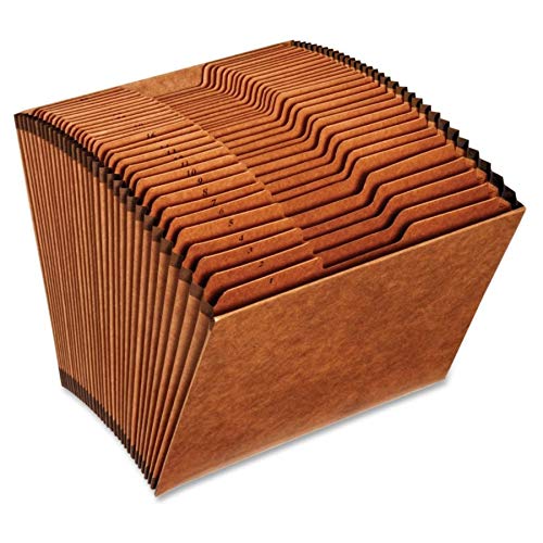 Pendaflex R217DHD Heavy-Duty Expanding Open Top File, 31 Pockets, 1/3 Tab, Letter, Brown