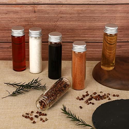TOBWOLF Portable Spice Bag with 9 Spice Jars, Canvas Seasoning Storage Bag Organizer, Seasoning Bottle Holder with Mini Condiment Bottle, Condiment Container Set for Outdoor Camping BBQ Picnic - Green