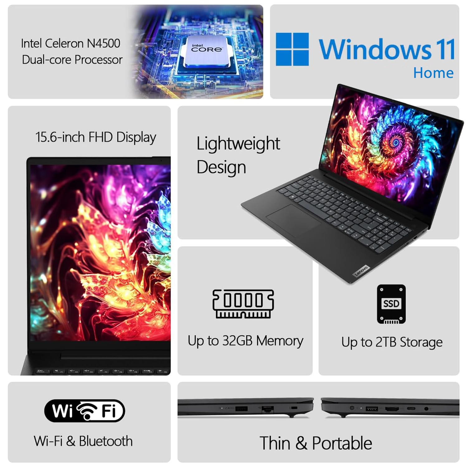 2022 Newest Lenovo IdeaPad 3i 15.6" FHD Laptop, 11th Gen Intel Core i3-1115G4 Processor, 8 GB DDR4 RAM, 128 GB PCIe NVMe SSD, WiFi, Long Battery Life, Fingerprint Reader, Windows 11, Almond