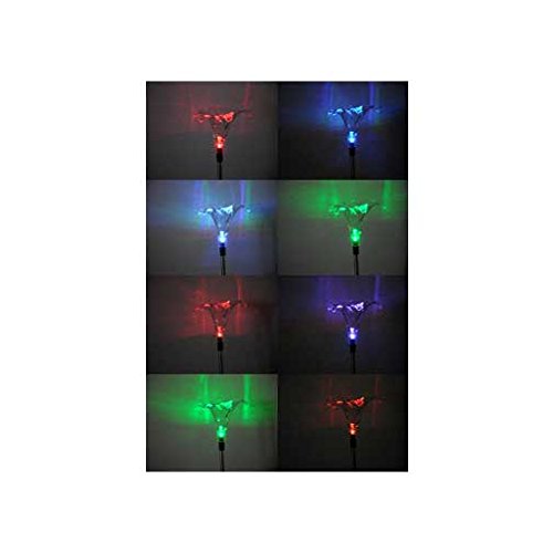 Unido Box Lily Flower Solar Garden Stake Light LED Color-Changing, Set of 2