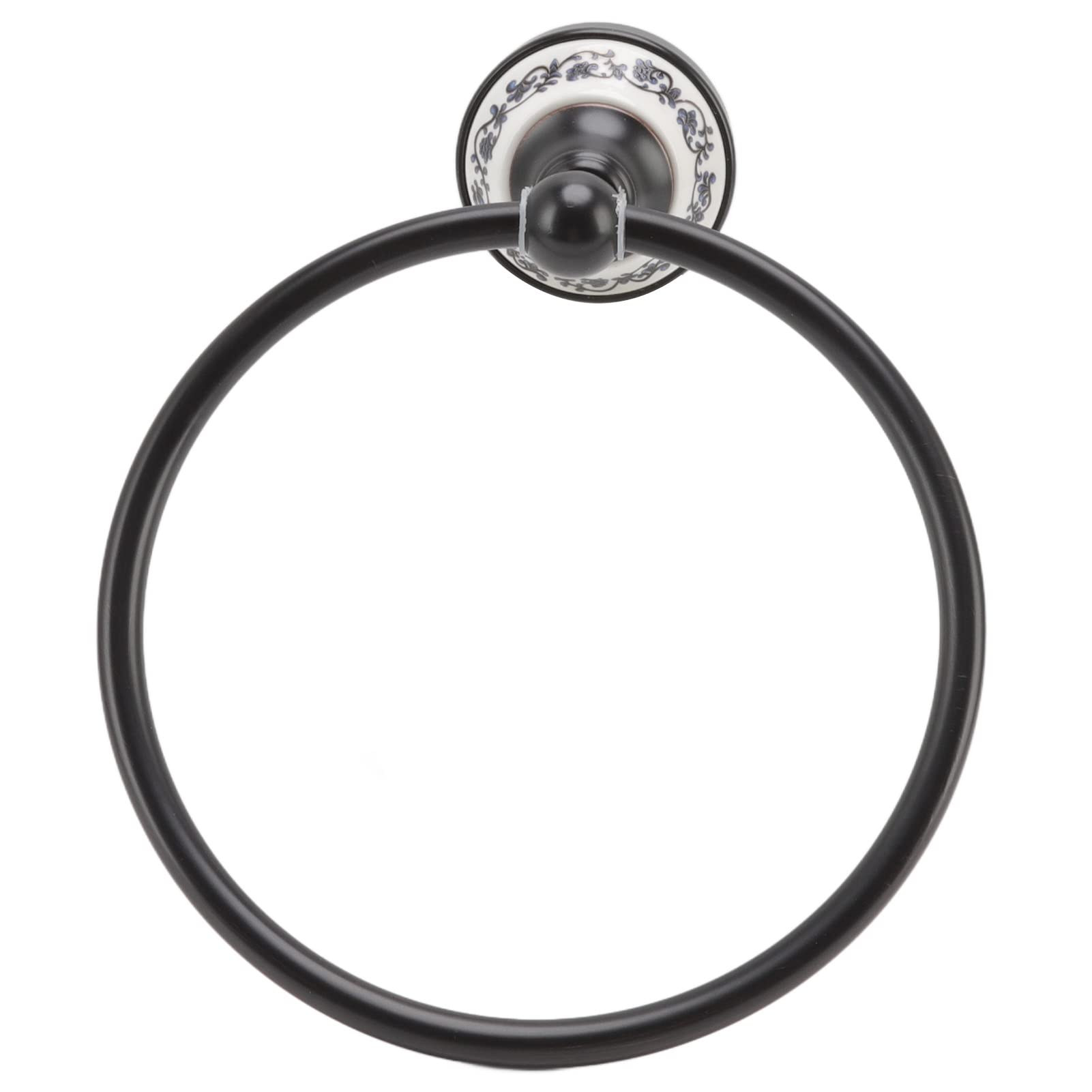 Garhelper Towel Rings for Bathroom Wall, Antique Retro Design Round Towel Holder, Wall Mounted Bath Hand Towel Rack, Rail Bathroom Hardware Classical Ancient Hardware for Bathroom Kitchen Wall Door