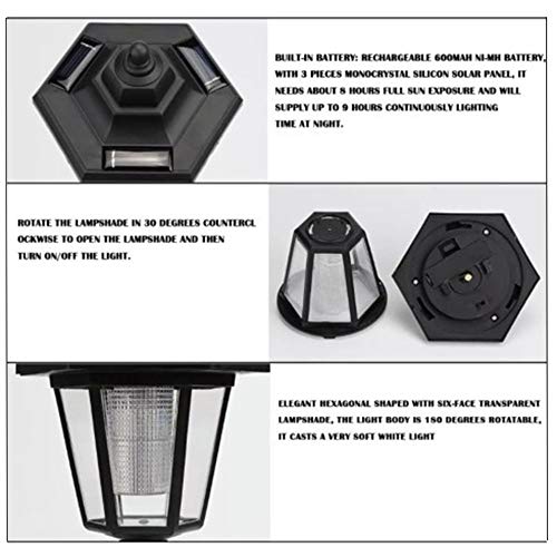 Fence Mount Wall Way Light Garden Outdoor Path LED Lamp Power Solar LED Light Indoor Christmas Lights Led Warm