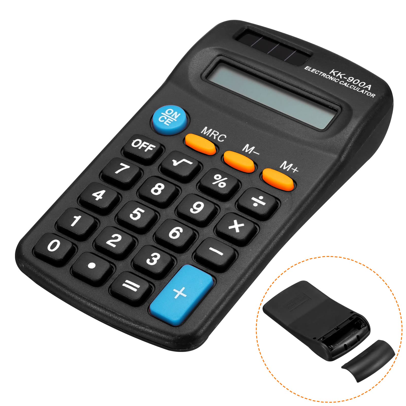 PATIKIL Small Pocket Calculator, 2 Pack Basic Handheld Calculator 8 Digit LCD Display Four Function Battery Powered for Desktop Home Office, Green