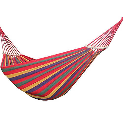 GUAGLL Outdoor Double Canvas Hammock Garden Hammock Chair Dorm Swing 2 Person 450 Pounds