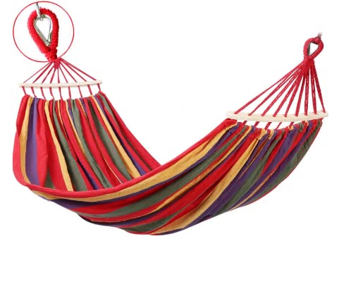 GUAGLL Outdoor Double Canvas Hammock Garden Hammock Chair Dorm Swing 2 Person 450 Pounds