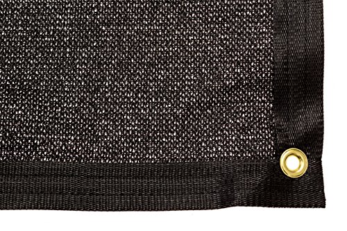 Be Cool Solutions 90% Black Outdoor Sun Shade Canopy: UV Protection Shade Cloth| Lightweight, Easy Setup Mesh Canopy Cover with Grommets| Sturdy, Durable Shade Fabric for Garden, Patio & Porch 12'x12'