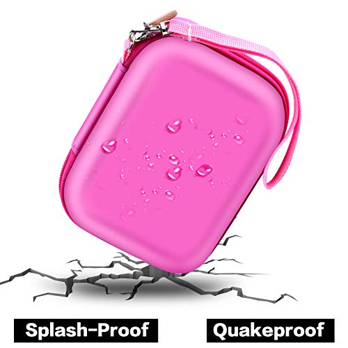 Kids Camera Case for VTech KidiZoom Creator Cam HD Video Camera/ for KODAK Printomatic Digital Instant Print Cameras Toys, Carrying Storage Organizer Bag Also Holds Tripod Accessories(Box Only)-Pink