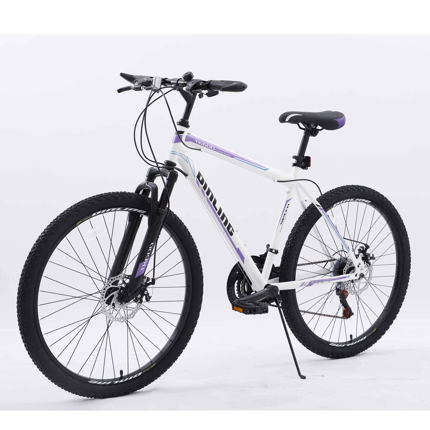 KADOCHNIKOVA Mens and Womens Hybrid Bike, 21 Speed, 26-Inch Wheels, Step-Through or Step-Over Frame, Front and Rear Fenders (Purple)