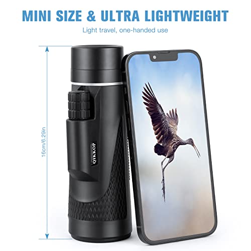 80x100 Monocular Telescope, Night Vision Monocular Telescope for Smartphone with Tripod, High Power Monocular for Adults,HD Monocular for Hiking Hunting Stargazing Bird Watching Travel Camping
