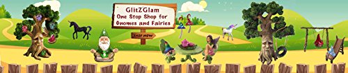 GlitZGlam Magical Miniature Mushroom Collection - 4 Fairy Garden Beautiful Miniature Mushrooms Included. A Gnome- Fairy Garden Accessory