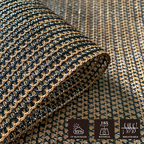 REPUBLICOOL Rectangle 8'x10' Brown Sun Shade Sail UV Block Awning Cover for Patio Garden Outdoor Backyard