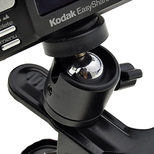 SLOW DOLPHIN Tripod Camera Clip Clamp Flash Reflector Holder Mount with 1/4 Inch Screw 360 Degree Swivel for Studio Backdrop Camera SLR, Digital SLR, Video Came(Black)