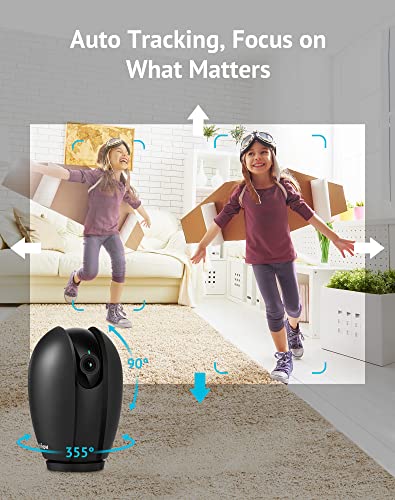 LaView Baby Monitor with Phone App (2 Pack), 1080P WiFi Pet Camera Indoor, 360° Home Security Camera with Motion & Sound Detection, Two-Way Audio, Night Vision, Local & Cloud Storage, Works with Alexa