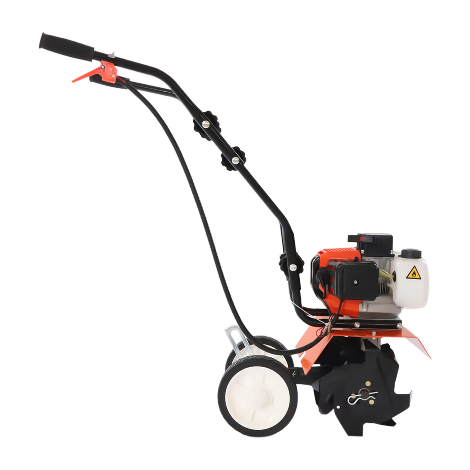 Tiller Cultivator, 43cc 2-Cycle Viper Engine, 0-3.94β Adjustable Height, 3.94β Max Depth, Overhand Handlebars, Lightweight
