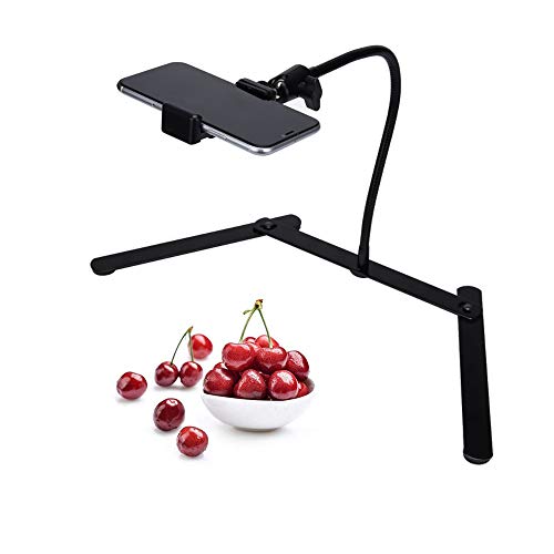 Photo Copy Pico Projector Stand Adjustable Teaching Online Stand Flexible Pipe Mount for Live Streaming Online Video Baking Crafting Demo and Draw Recording
