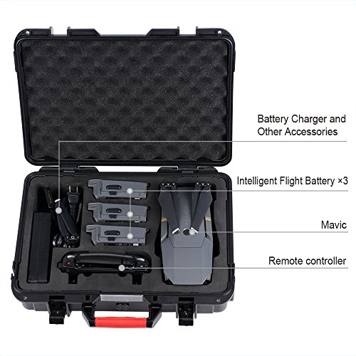 Smatree 10.2L Waterproof Carrying Case Compatible for Mavic Platinum/DJI Mavic Pro Mavic Fly More Combo(Not fit for Mavic 2 Pro/Mavic 2 Zoom)