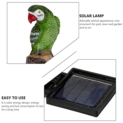 Uonlytech Solar Lantern Bird Stake Solar Parrot Outdoor Patio Decor Solar Light Parrot Garden Decorations Solar Lights for Yard Garden Landscape Green Parrot Patio Figurine Light Outdoor Solar Lights