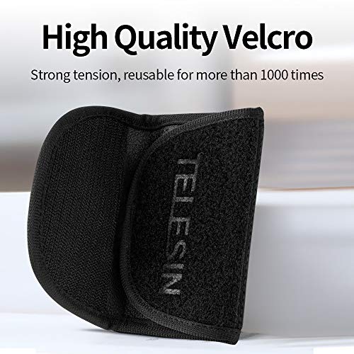TELESIN Bag Backpack Shoulder Strap Mount with Adjustable Shoulder Pad and J Hook, Strap Holder Attachment System for GoPro Hero 11 10 9 8 7 6 5, Session, DJI Osmo Action, Insta360 Accessories