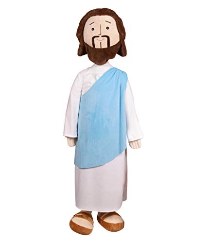 KANGAROO Giant 6 Foot Plush Jesus Doll; Great for Christmas, Easter, Kids' Bedrooms, Churches & Christians! Tower of Babel Humongous