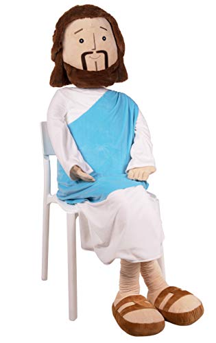 KANGAROO Giant 6 Foot Plush Jesus Doll; Great for Christmas, Easter, Kids' Bedrooms, Churches & Christians! Tower of Babel Humongous