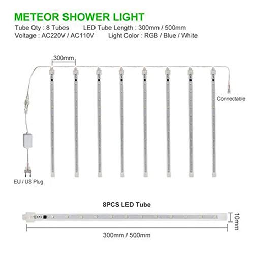 Lights 50CM Garden LED Rain Snowfalls Shower Xmas Party Tree Outdoor LED light Christmas Lights Warm Indoor Led